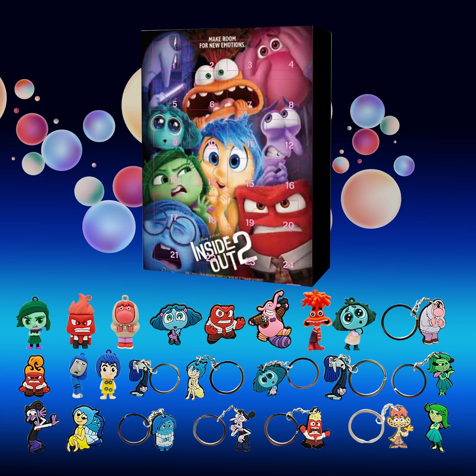 Inside Out 2 Blind Box, Christmas Cute Figures, Christmas Blind Box ...