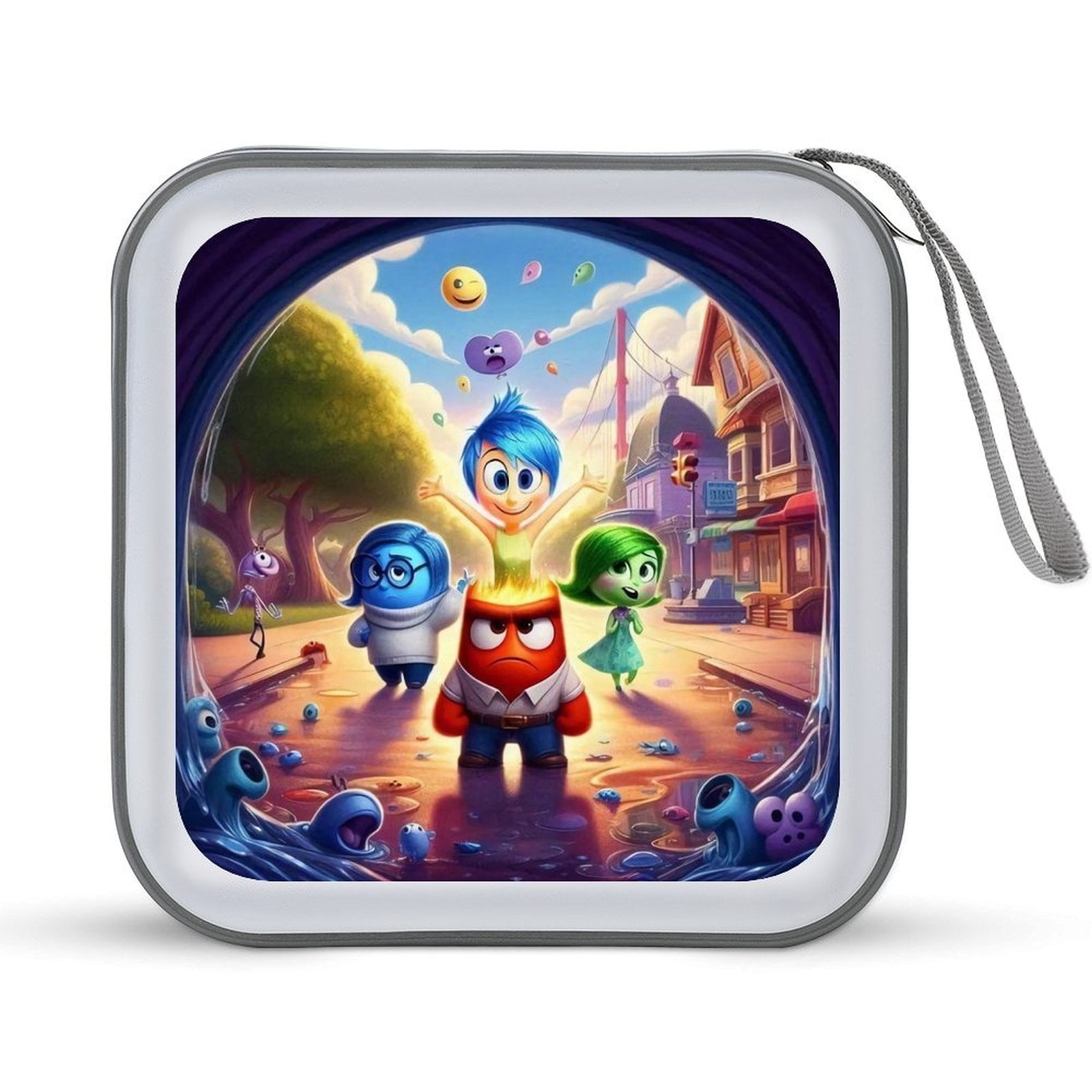 Inside Out 2 Joy Angry Disgust Sadness 40 Capacity CD Cases, Large DVD ...