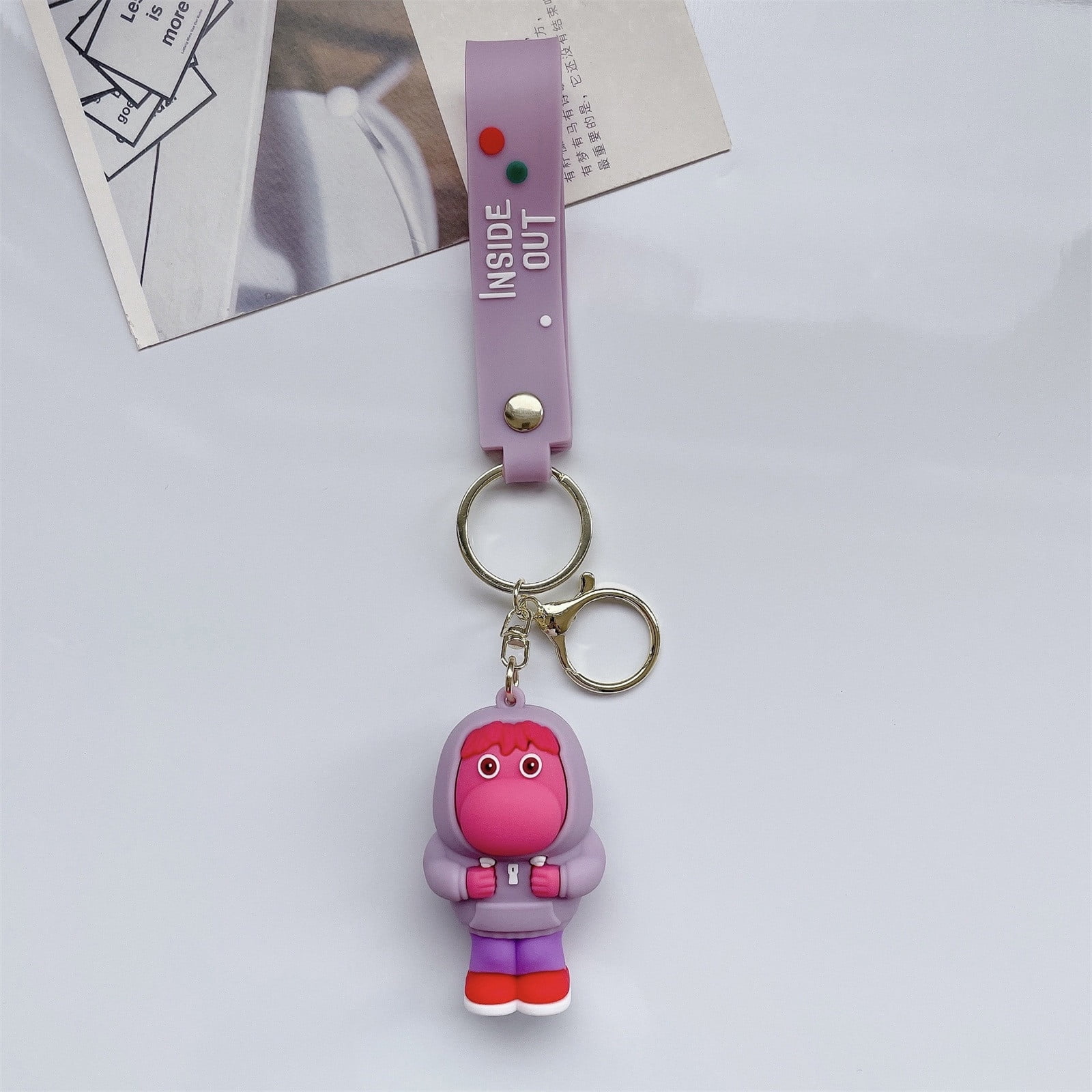 Inside Out 2 Keychain, Cute Keychains for Movie Fans, Inside Out Movie ...