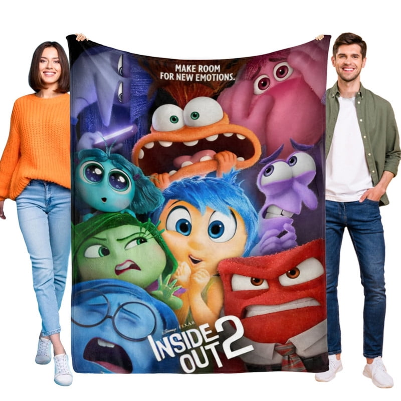 Inside Out 2 blanket this soft durable flannel blanket Ideal for home ...
