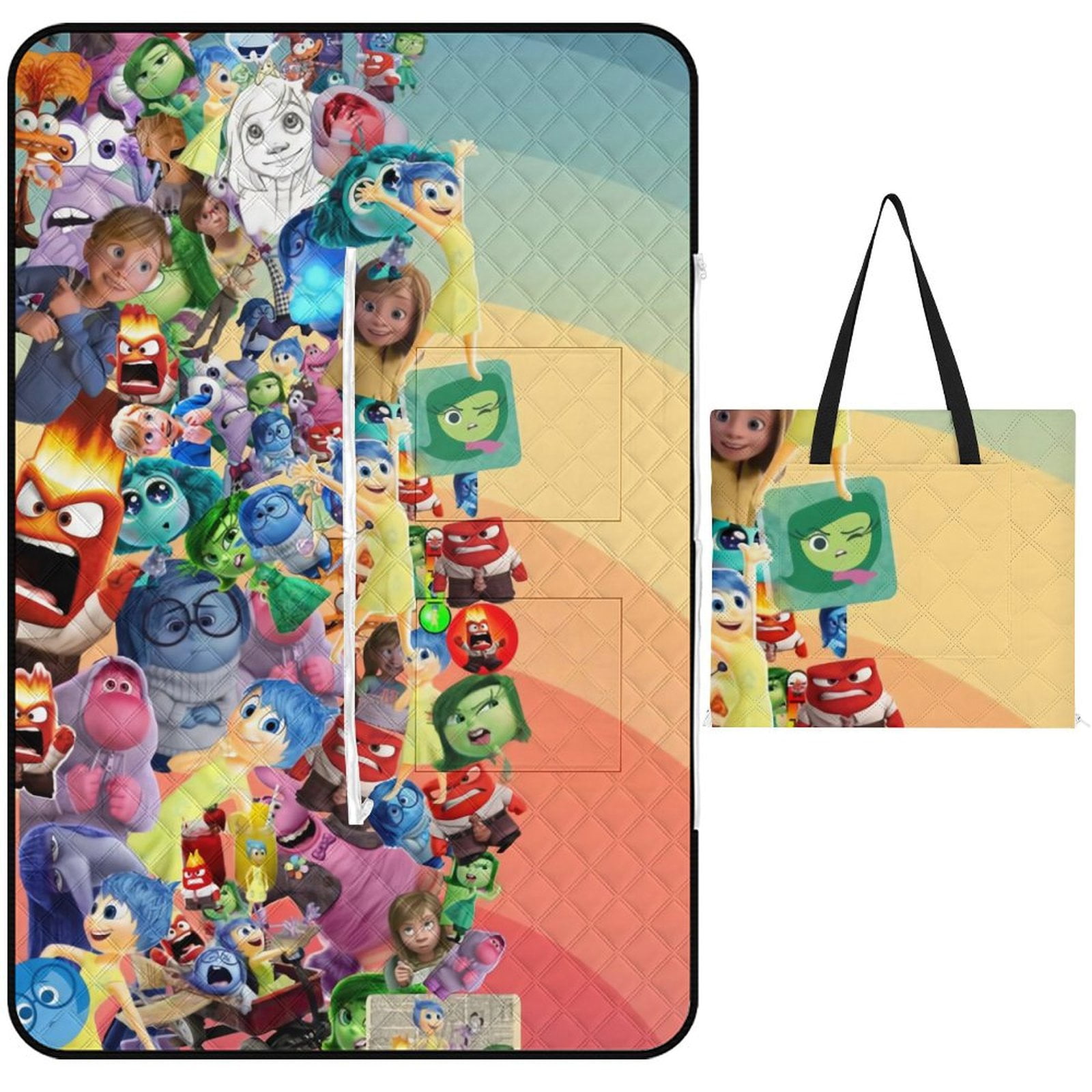 Inside Out Angry Sadness Joy Disgust Disgust Picnic Blankets Extra ...