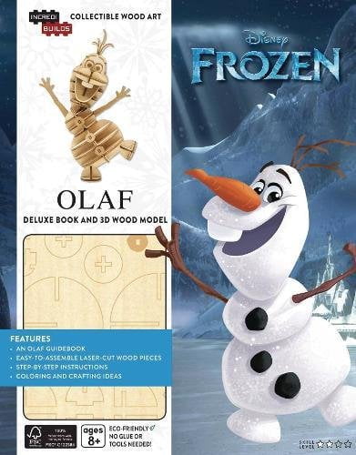 Inside Arendelle With Olaf & Friends Deluxe Book and 3D Wood Model ...