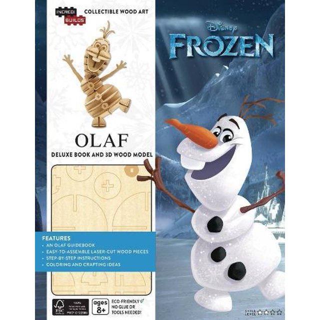 Inside Arendelle With Olaf & Friends Deluxe Book and 3D Wood Model ...