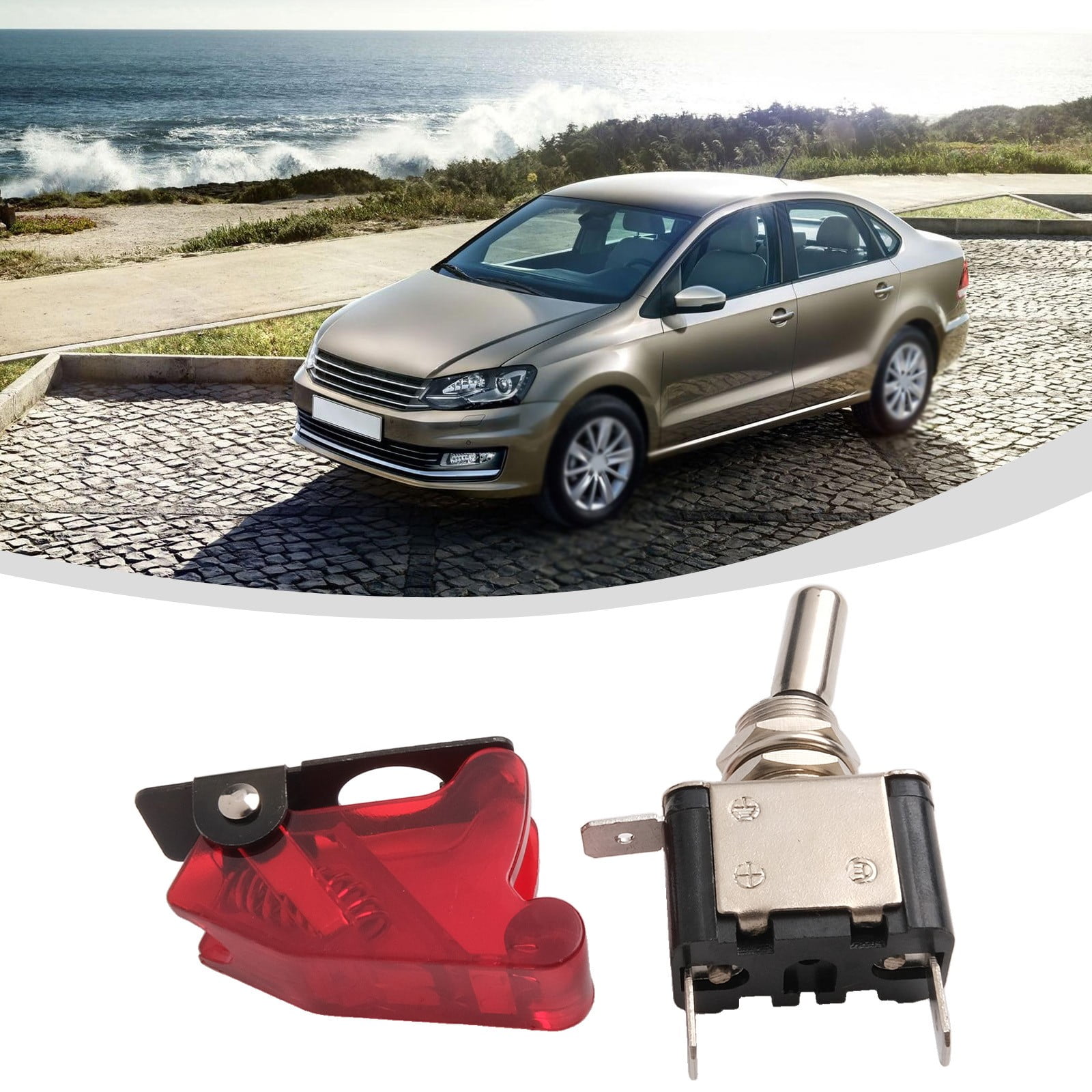 Inside Car 12V Toggle Switch High Universality Manual Measurement ...