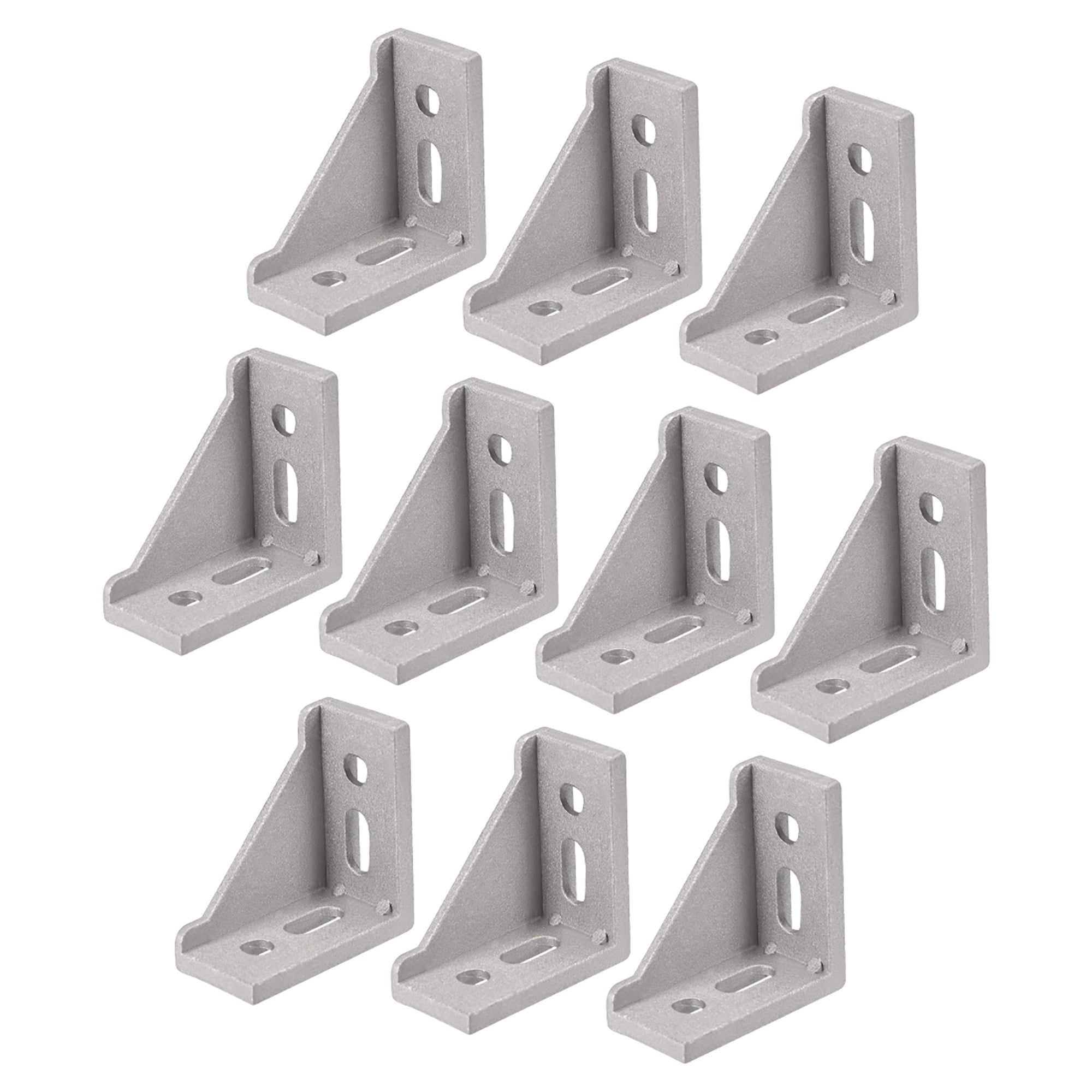 Inside Corner Bracket Gusset, 60mm x 60mm for 3030 Series Aluminum Extrusion Profile , 10 Pcs ...