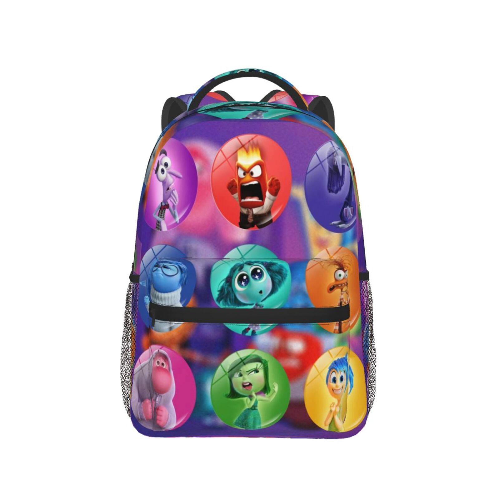 Inside Out Cute Cartoon Figure Joy Anger Anxiety Fear Travel Backpack ...