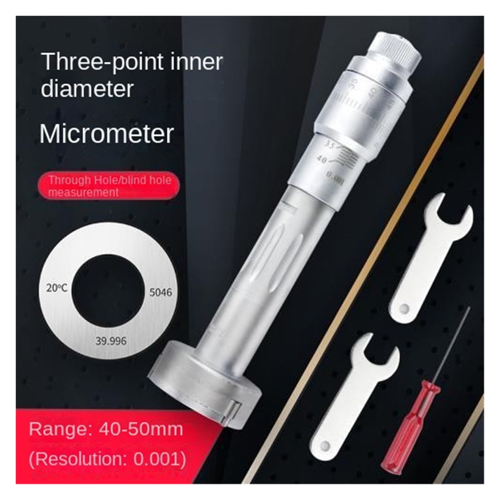 Inside Diameter Micrometer For Inner Diameter Measurement - Accuracy 0 ...