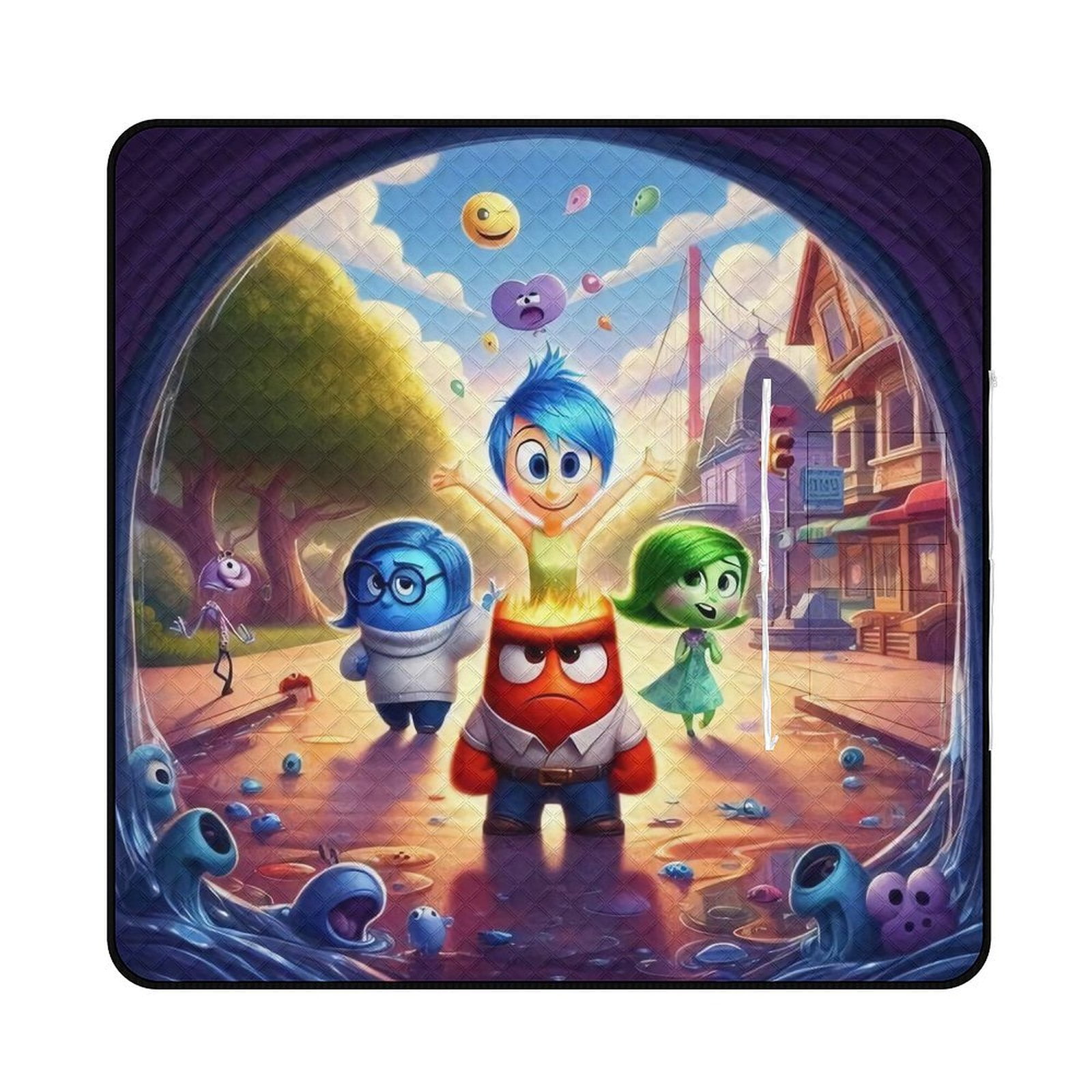 Inside Out Joy Angry Disgust Sadness Extra Large Picnic Outdoor Blanket ...