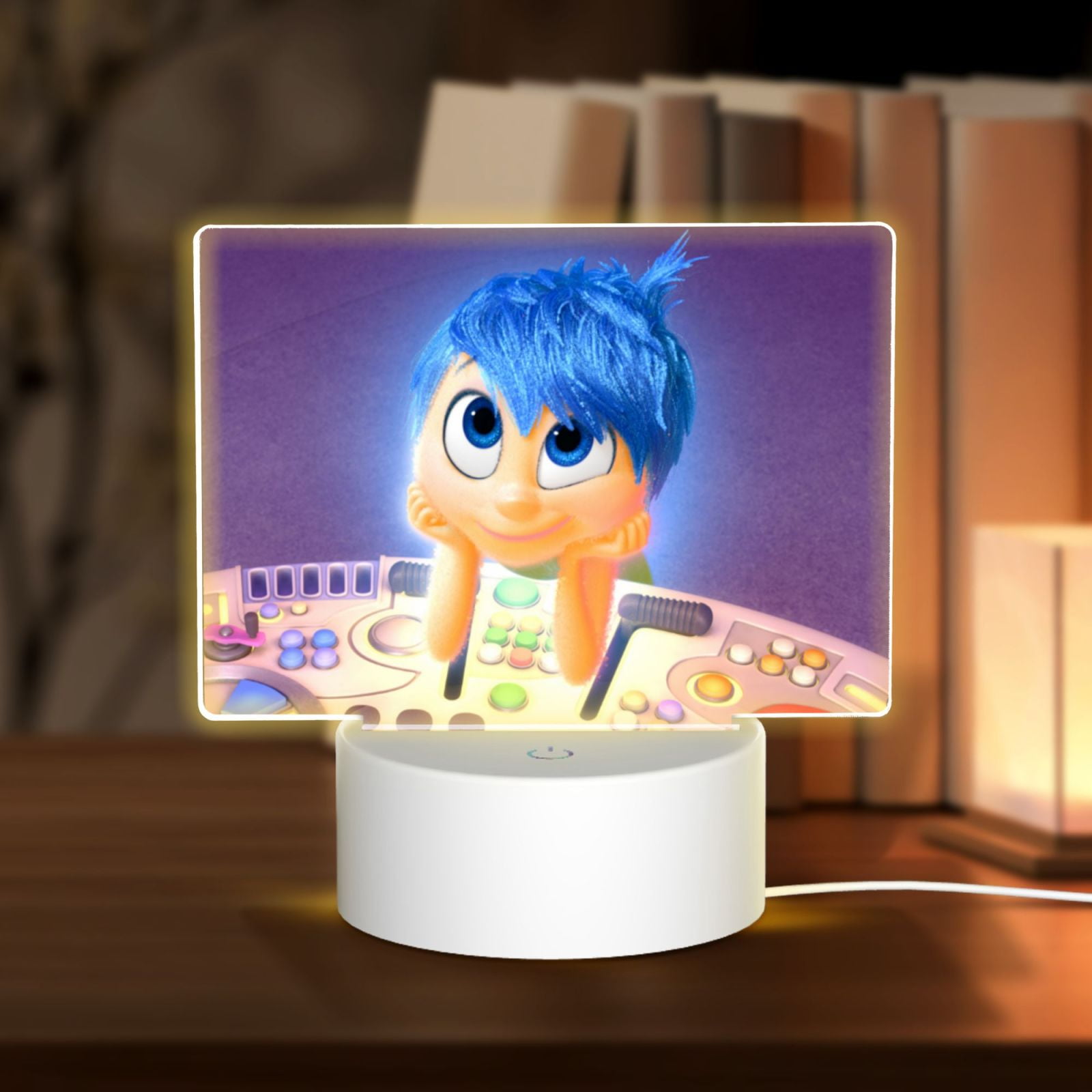Inside Out Joy Rectangular Acrylic Night Light Adjustable 3 Light Modes ...