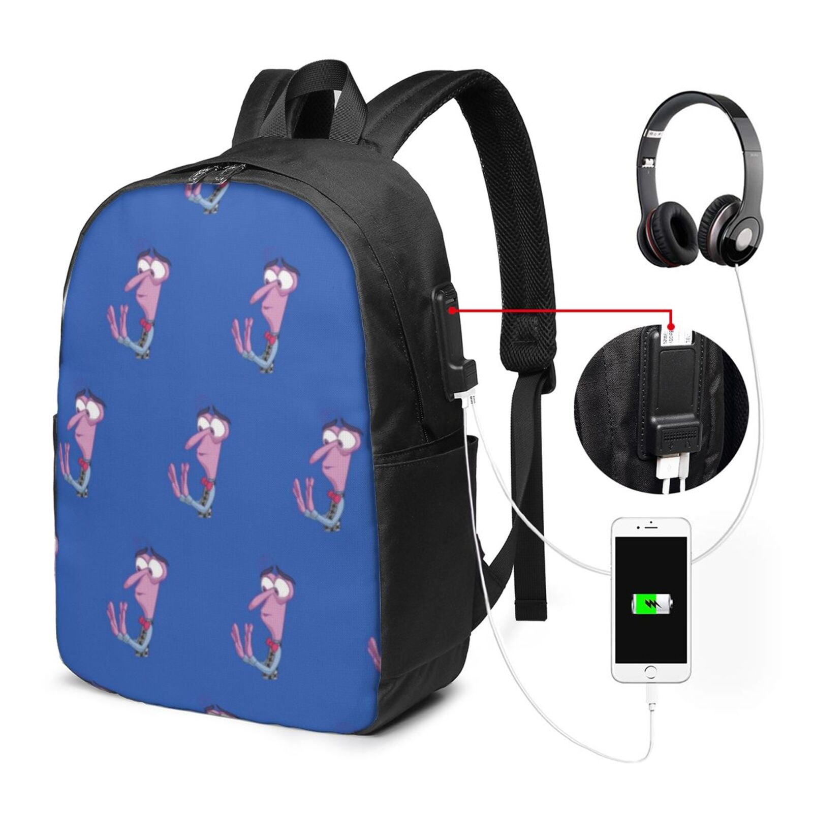 Inside Out Large Capacity School & Travel Backpack For Men Women, 17 ...
