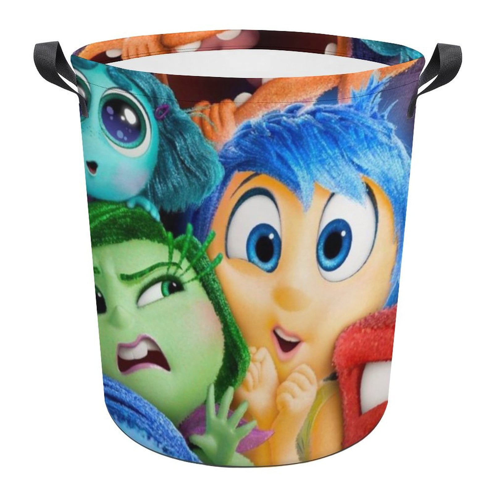 Inside Out Laundry Basket Foldable Cartoon Laundry Hamper Oxford Cloth ...