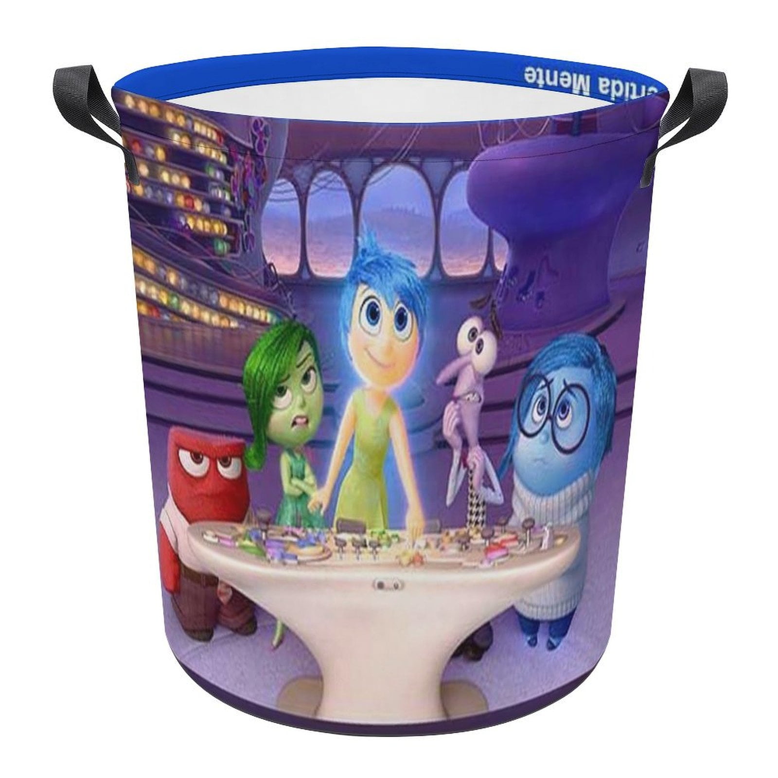 Inside Out Laundry Basket Foldable Cartoon Laundry Hamper Oxford Cloth ...