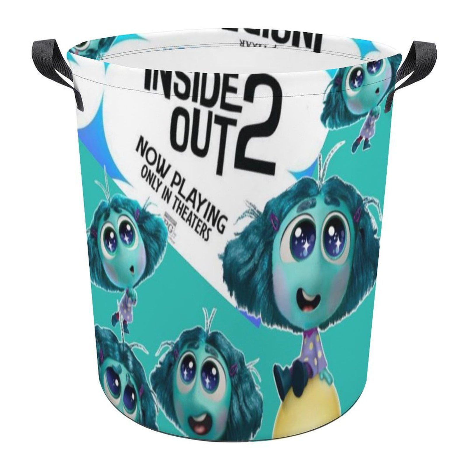 Inside Out Laundry Basket Foldable Cartoon Laundry Hamper Oxford Cloth ...