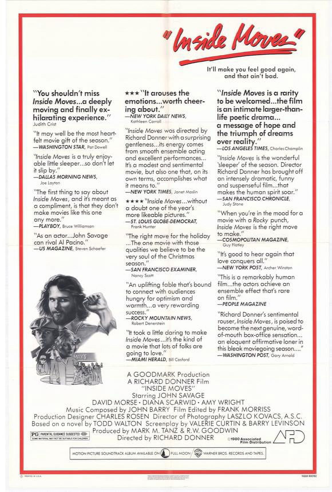 Inside Moves POSTER (27x40) (1980) - Walmart.com