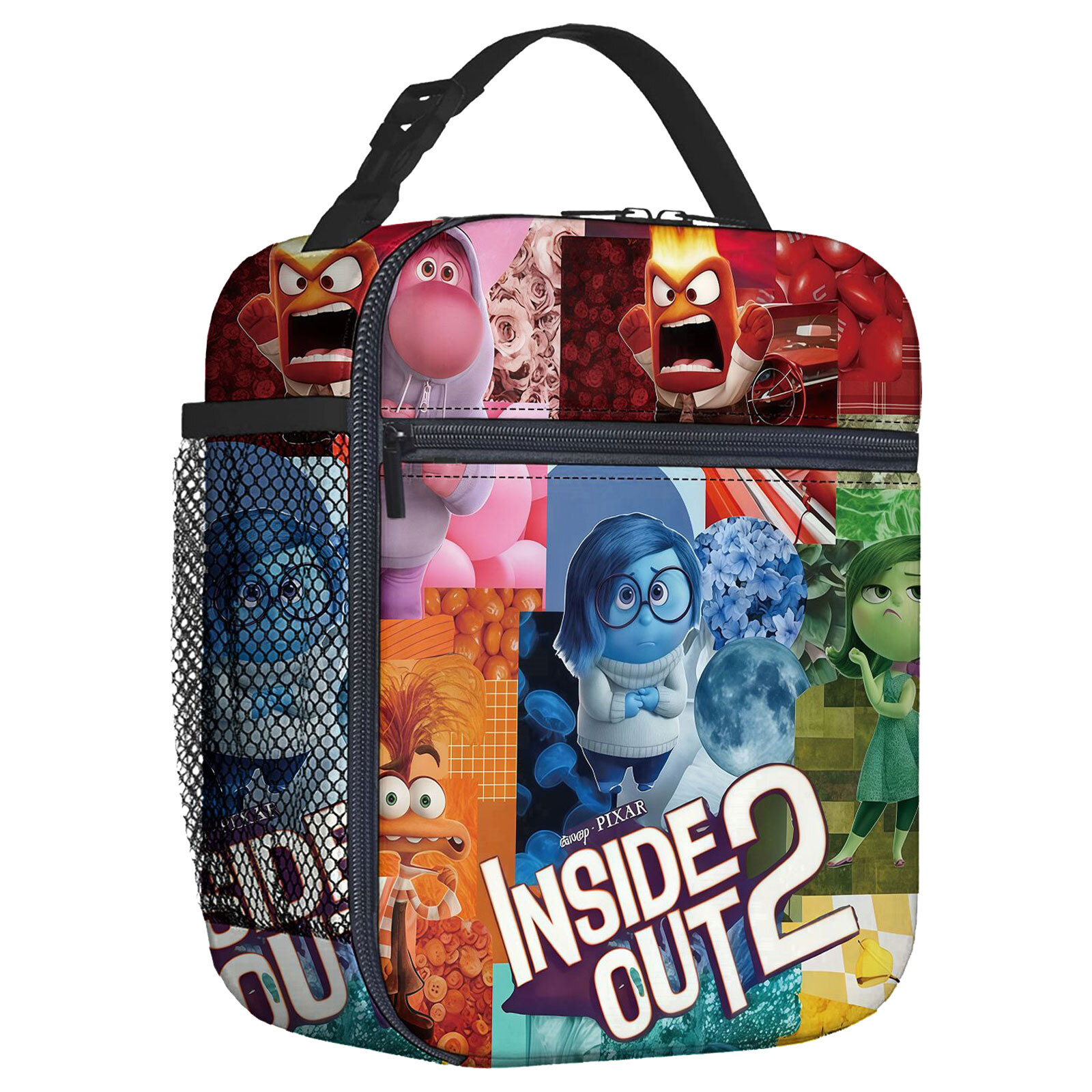 For Inside Out Movie Theme Insulated Lunch Bag,Portable Reusable Lunch ...