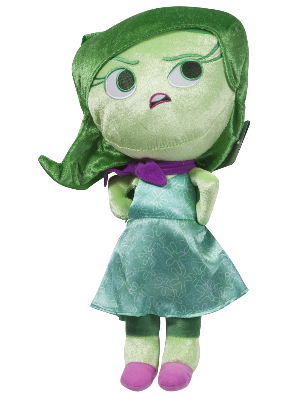 "Inside Out Pixar's Character, 17"" Disgust Plush Backpack with ...