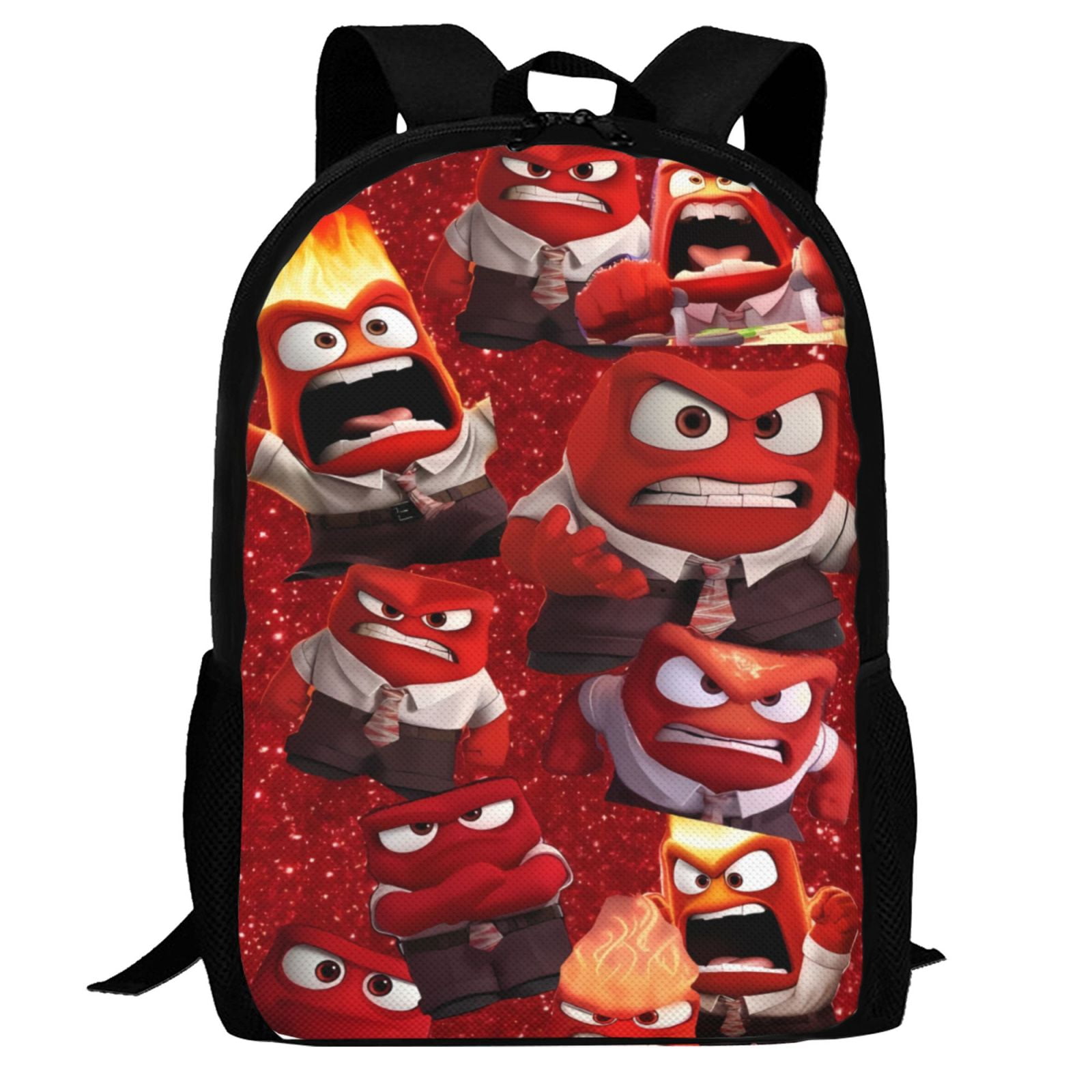 Inside Out 2 Anger Backpack,3d Print Laptop Backpack Lightweight Casual ...