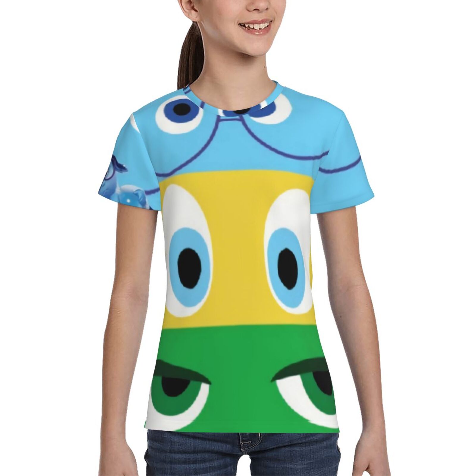 Inside Out 2 Angry Sadness Joy Disgust Disgust Girls Short Sleeve T ...
