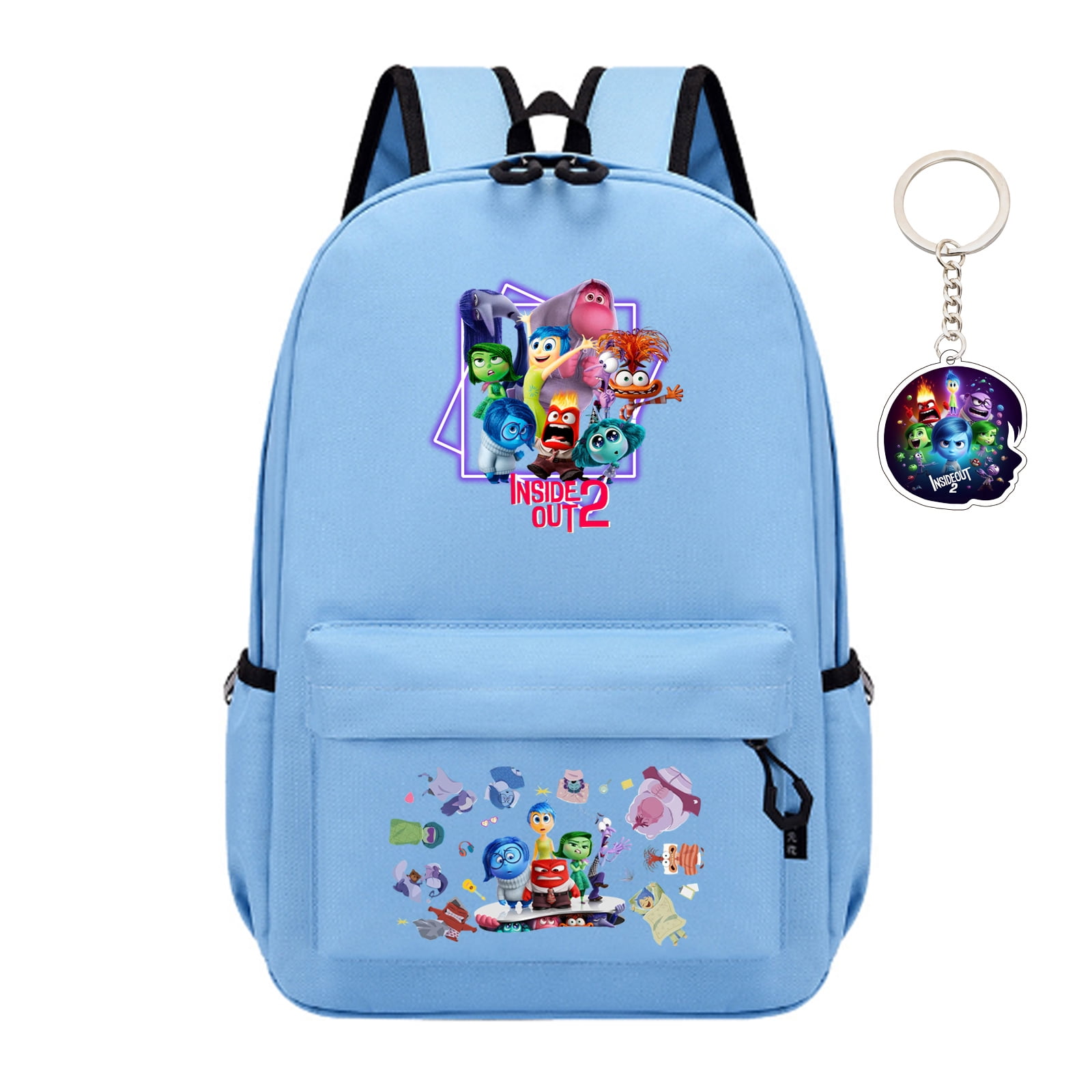 Inside Out 2 Backpack Animated Movies School Bag Lightweight Waterproof ...