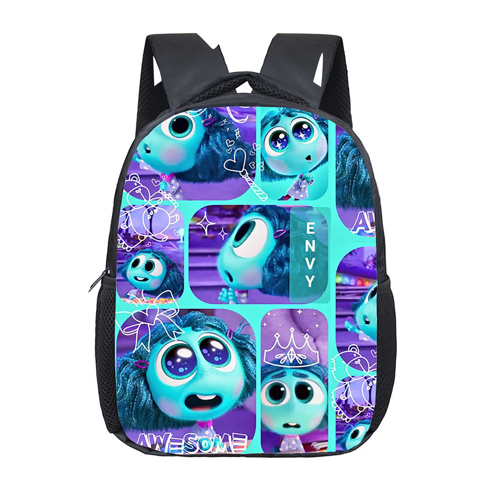 Inside Out 2 Backpack, Bookbag with Adjustable Shoulder Straps & Padded ...