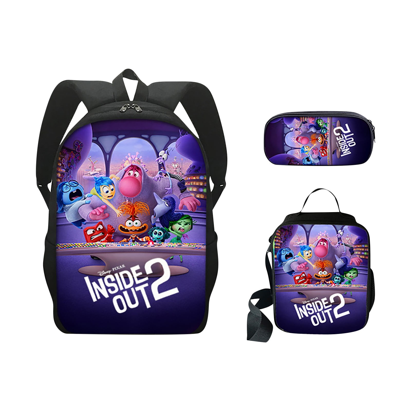 Inside Out 2 Backpack, Travel Backpack, 16" School Bag, Bookbag with ...