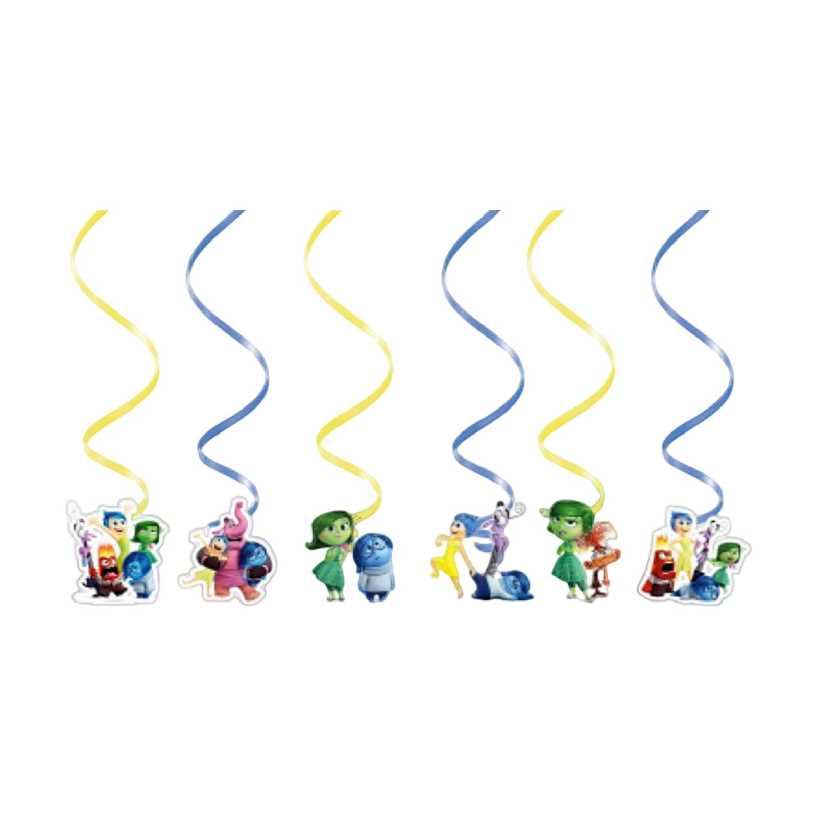Inside Out 2 Banners 2025 6PC Kids Birthday Decorations Birthday ...