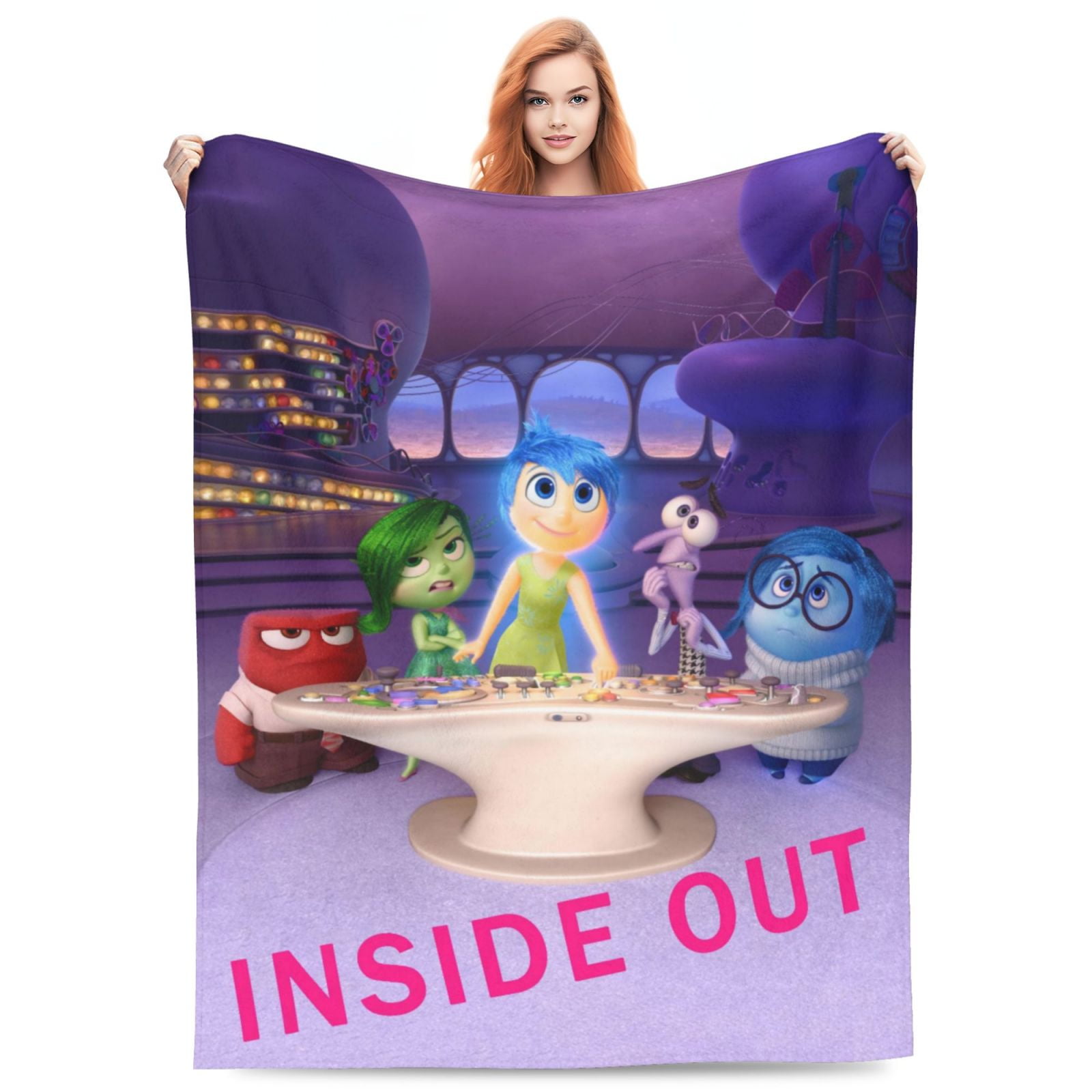 Inside Out 2 Blanket,Cartoon Flannel Throw Blankets,Soft Warm ...