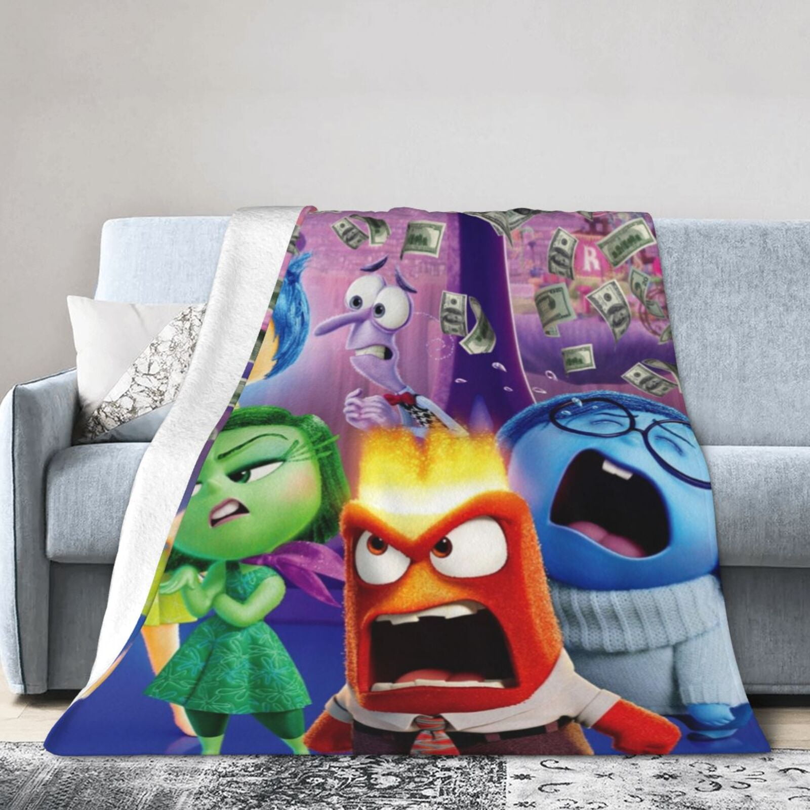 Inside Out 2 Blanket Soft Warm Blanket Thermal Flannel Blankets All ...