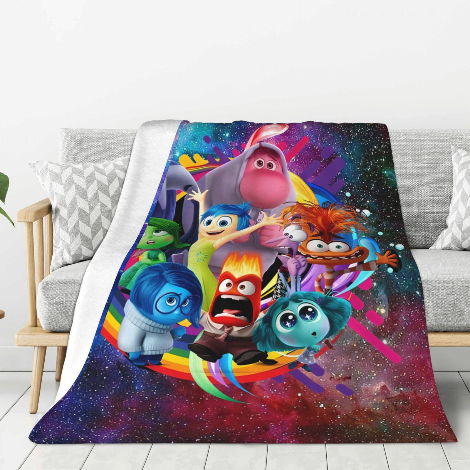 Inside Out 2 Blanket Warm Soft Cozy Flannel Blankets All Seasons Ultra ...
