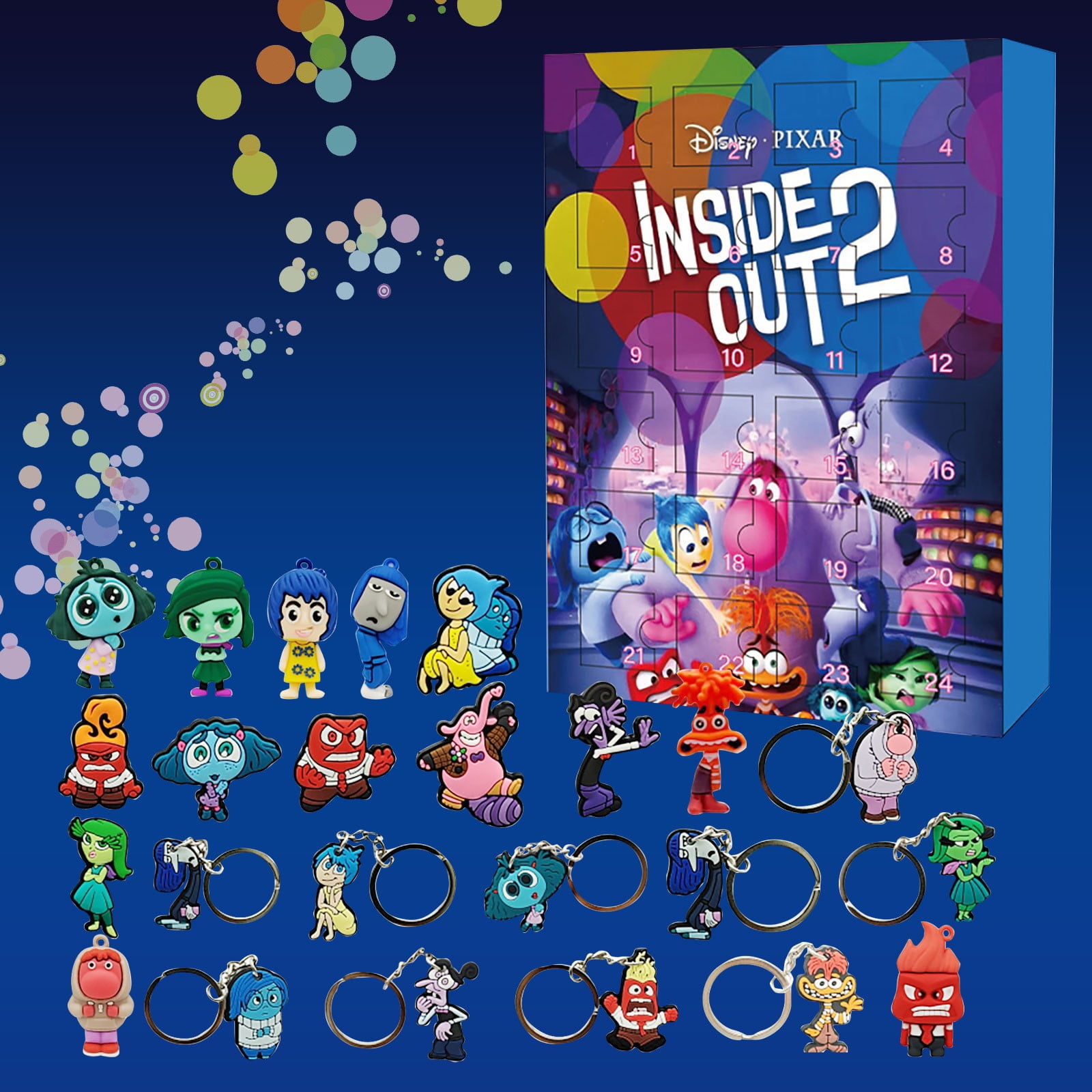 Inside Out 2 Blind Box, 24Pcs Inside Out 2 Toys, Christmas Advent ...
