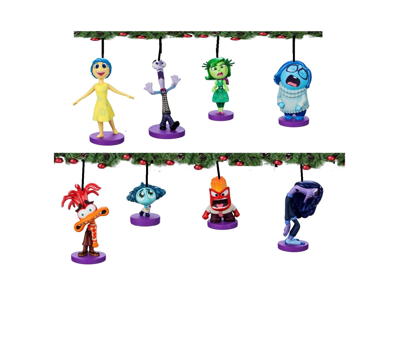 Inside Out 2 Character Figure Ornament Set, 8 Pieces - Walmart.com