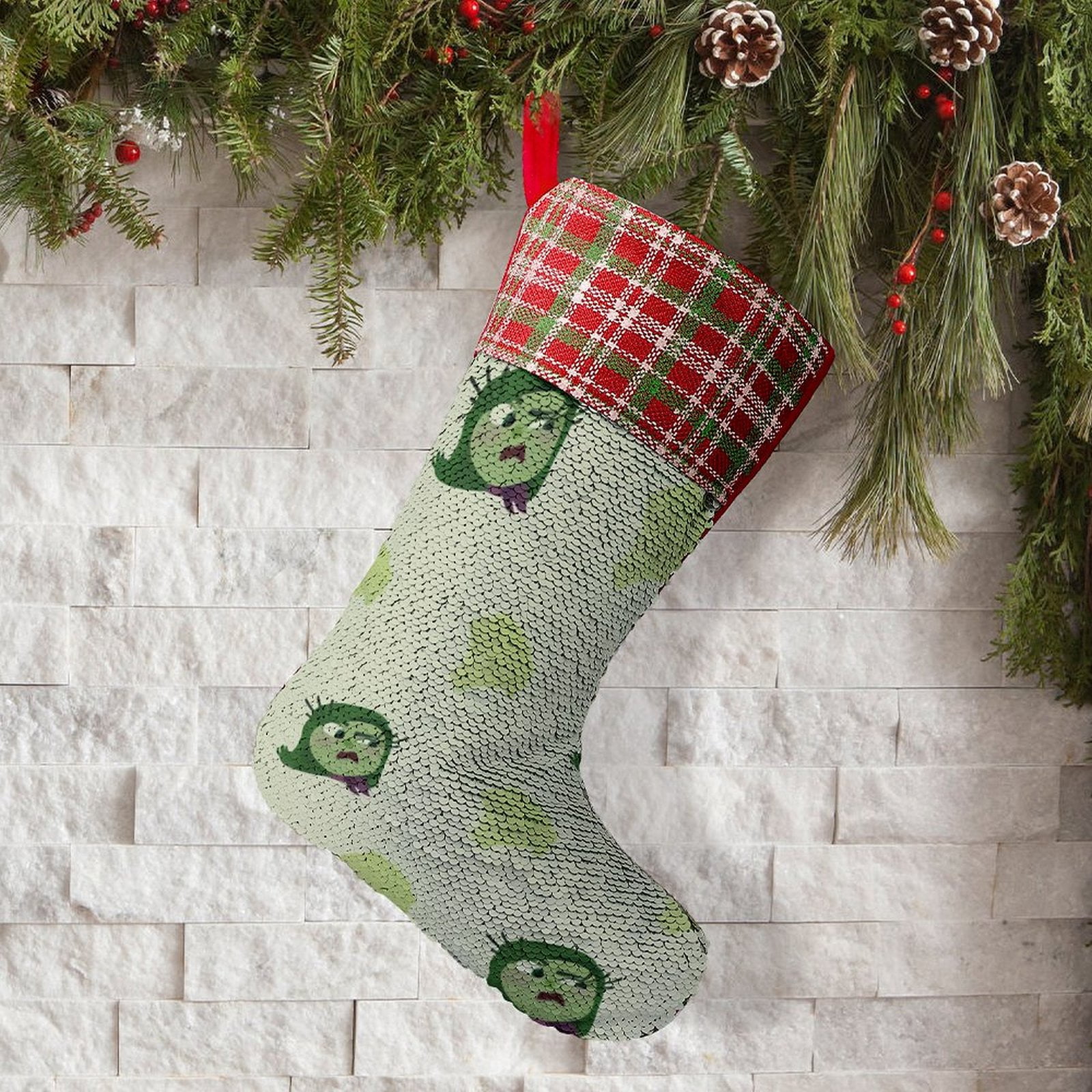 Inside Out 2 Christmas Stockings,Reversible Color Changing Magical ...