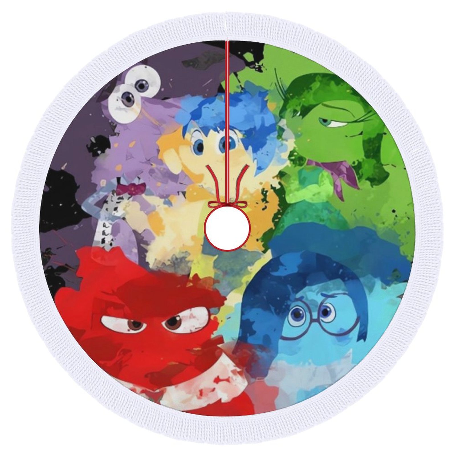 Inside Out 2 Christmas Tree Skirt 36 inch Tree Skirt Large Xmas Tree ...