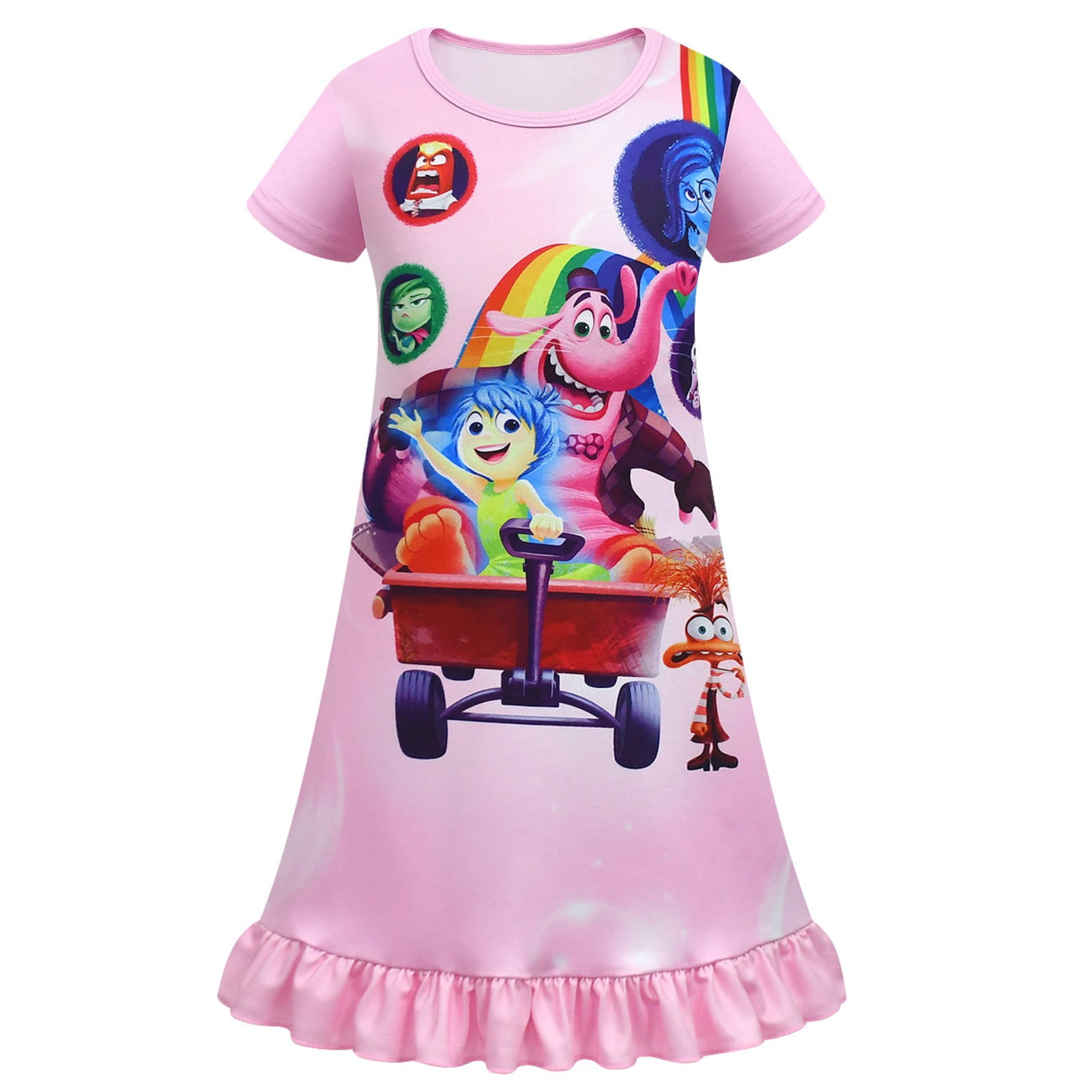 Inside Out 2 Costume for Kids - Cartoon Joy Disgust Emotion T-Shirt ...