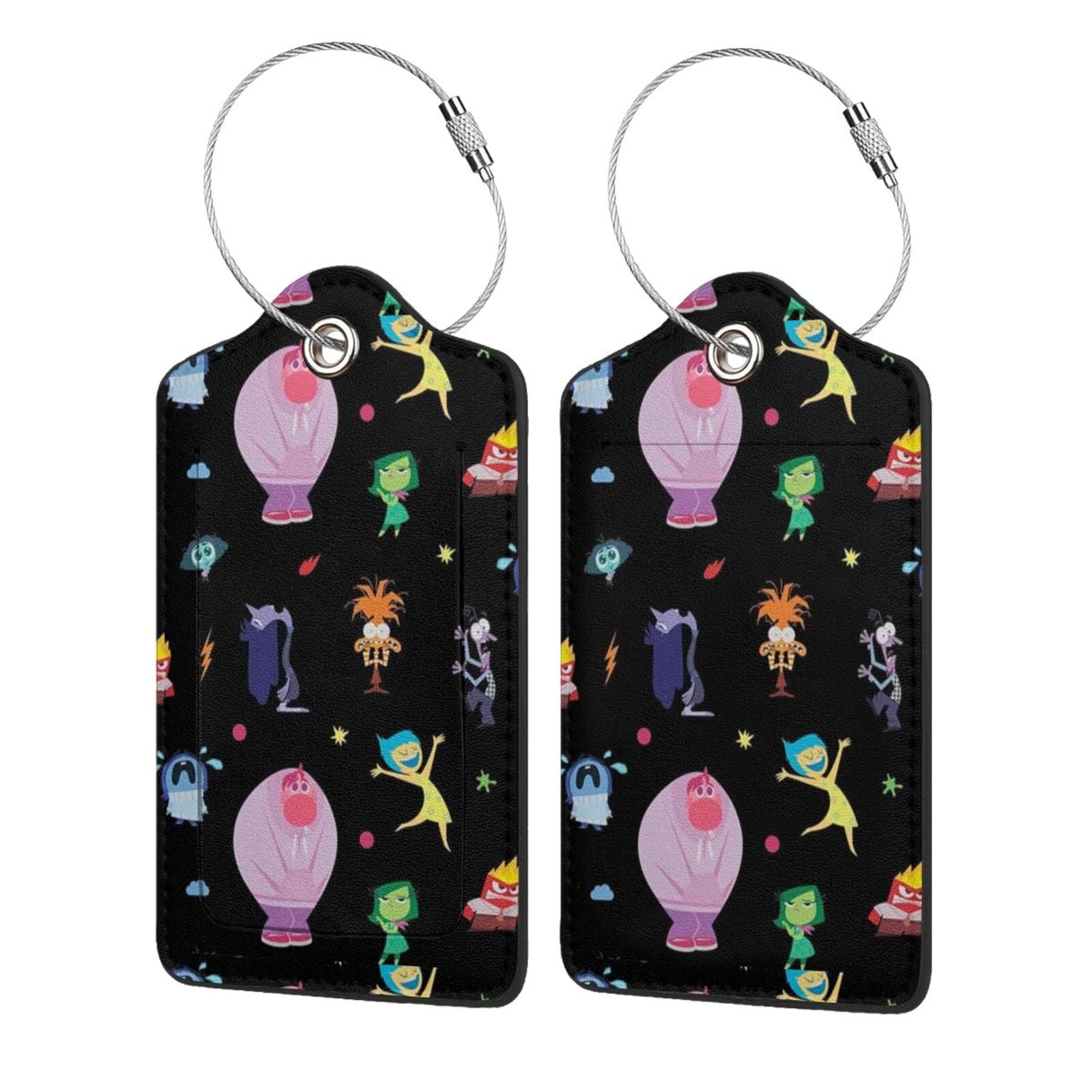 Inside Out 2 Emotions Luggage Tags for Suitcases Travel ID Identification Labels Set for Bags 4 ...