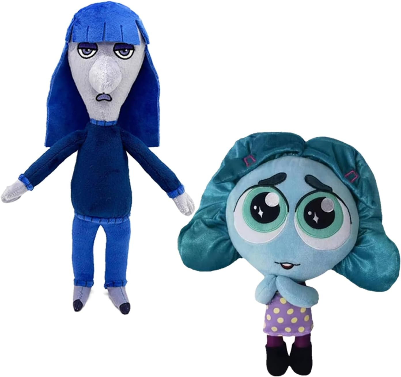 Inside Out 2 Ennui & Envy Stuffed Figures Toys, Soft & Huggable Inside ...