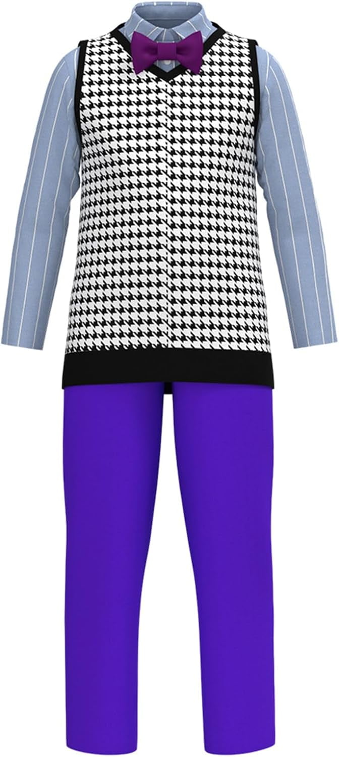 Inside Out 2 Fear Costume Blue Shirt and Vest for Halloween - Walmart.com