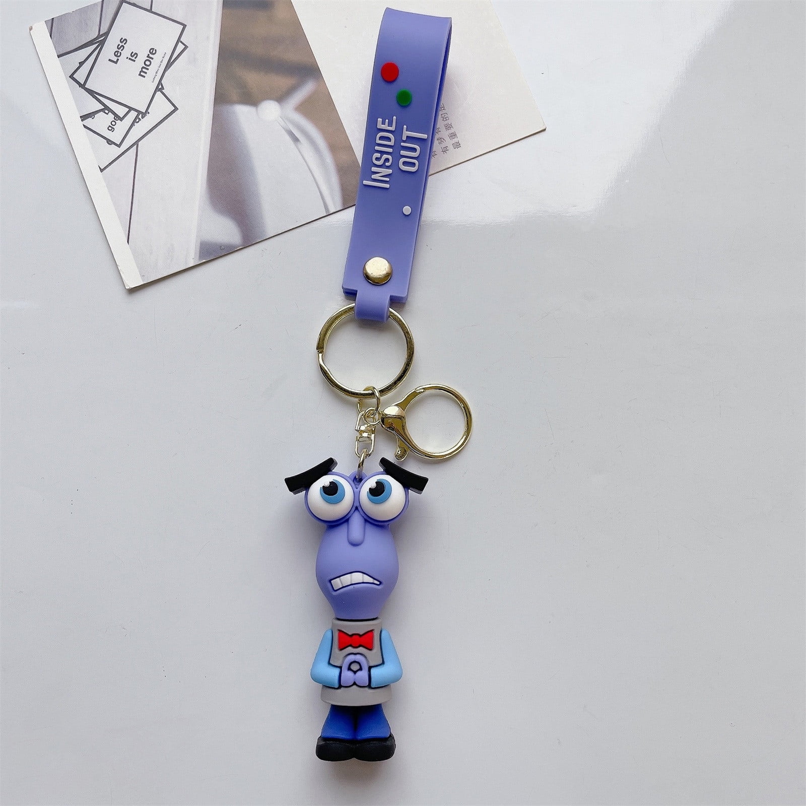 Inside Out 2 Fear Keychain, Cute Funny Keychains for Movie Fans Gifts ...
