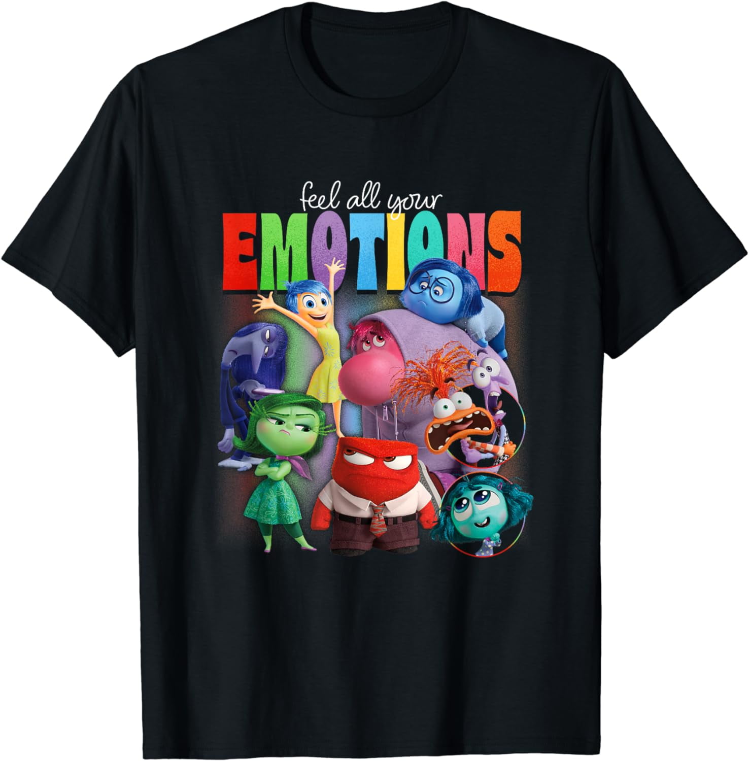 Inside Out 2 Feel All Your Emotions Vintage Boy and Girl T-Shirt ...