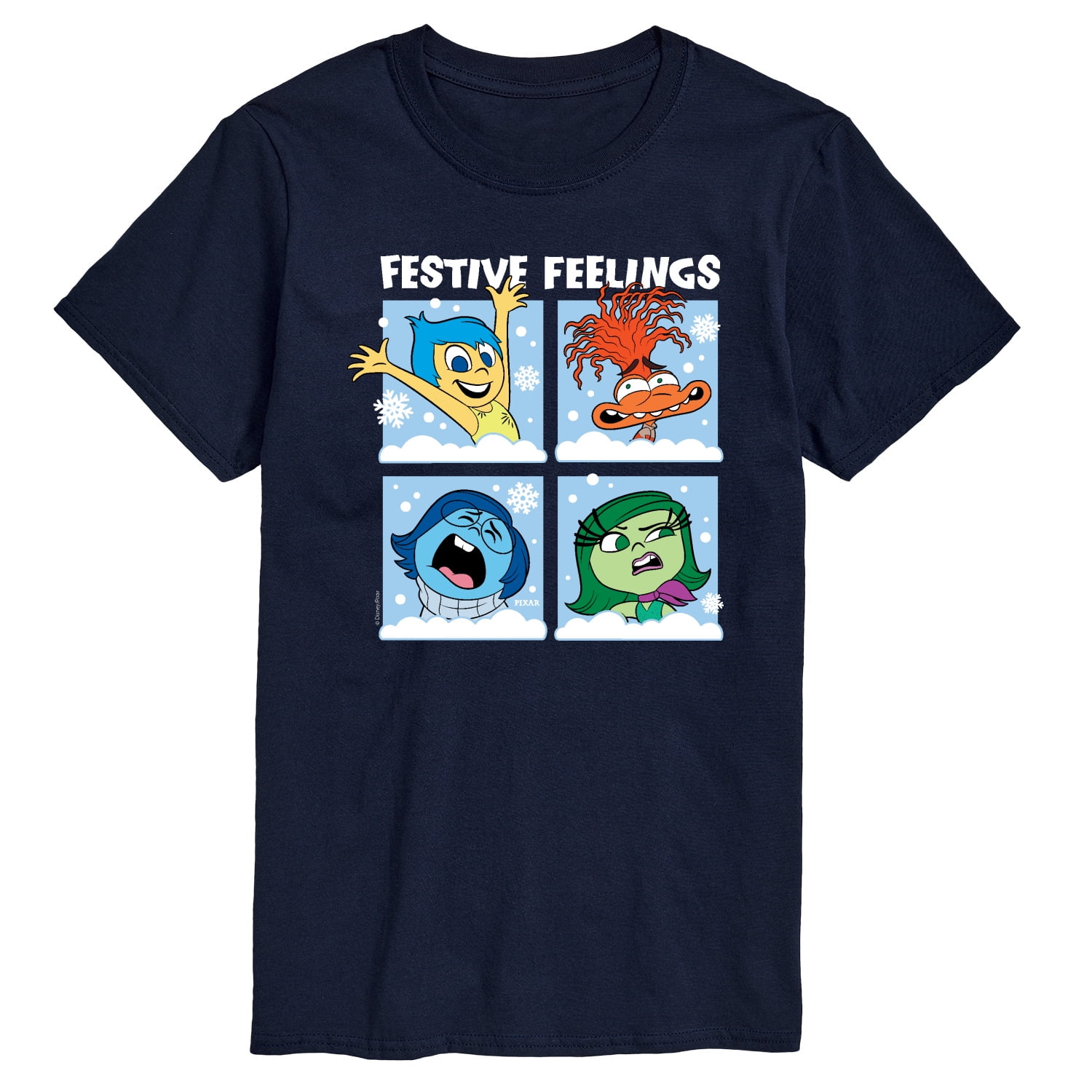 Inside Out 2 - Festive Feelings Grid - Men's Short Sleeve Graphic T ...