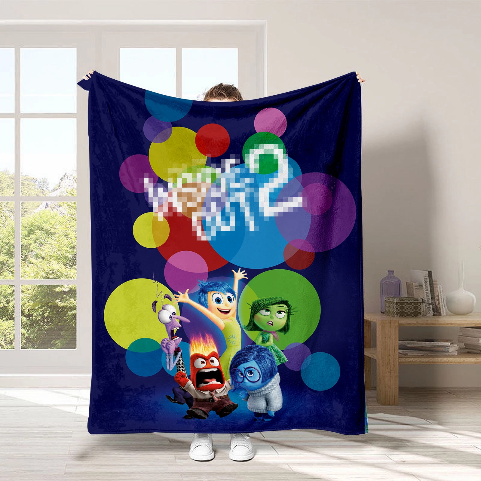 Inside Out 2 Flannel Blanket Sofa Cartoon Bed Blanket Lightweight ...