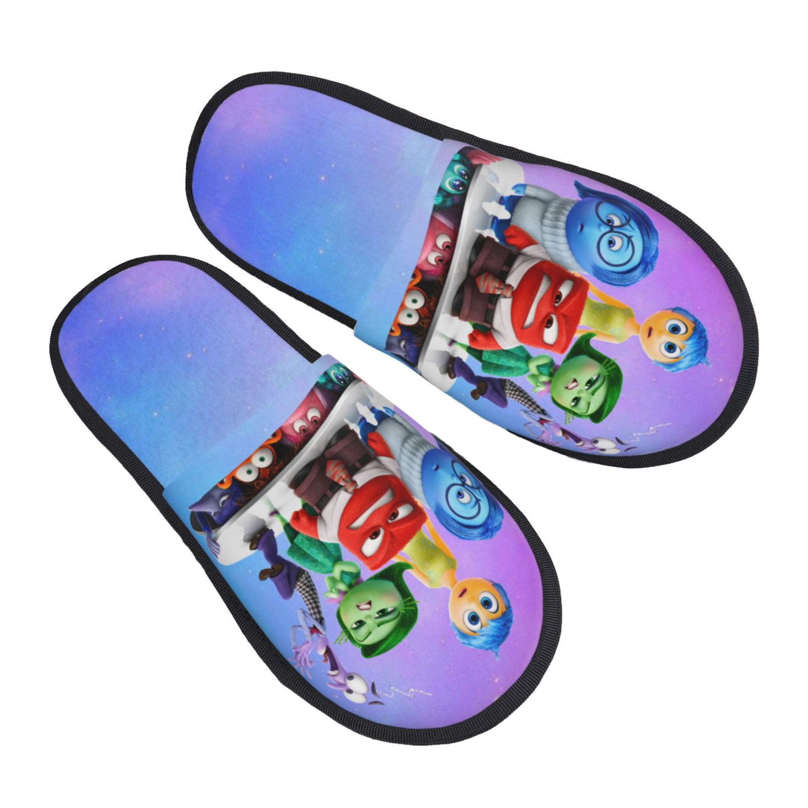 Inside Out 2 Furry Slippers For Men Women Fuzzy House Slippers Winter ...