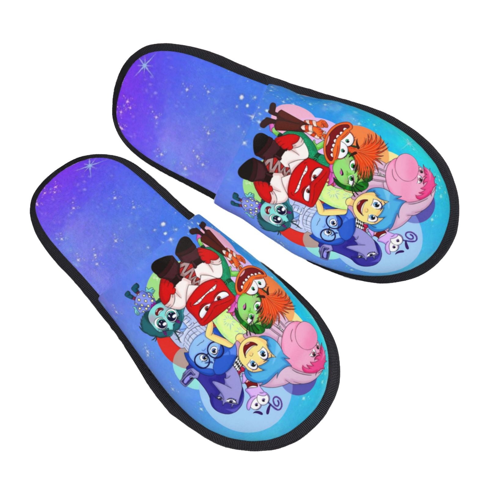 Inside Out 2 Furry Slippers For Men Women Fuzzy House Slippers Winter ...