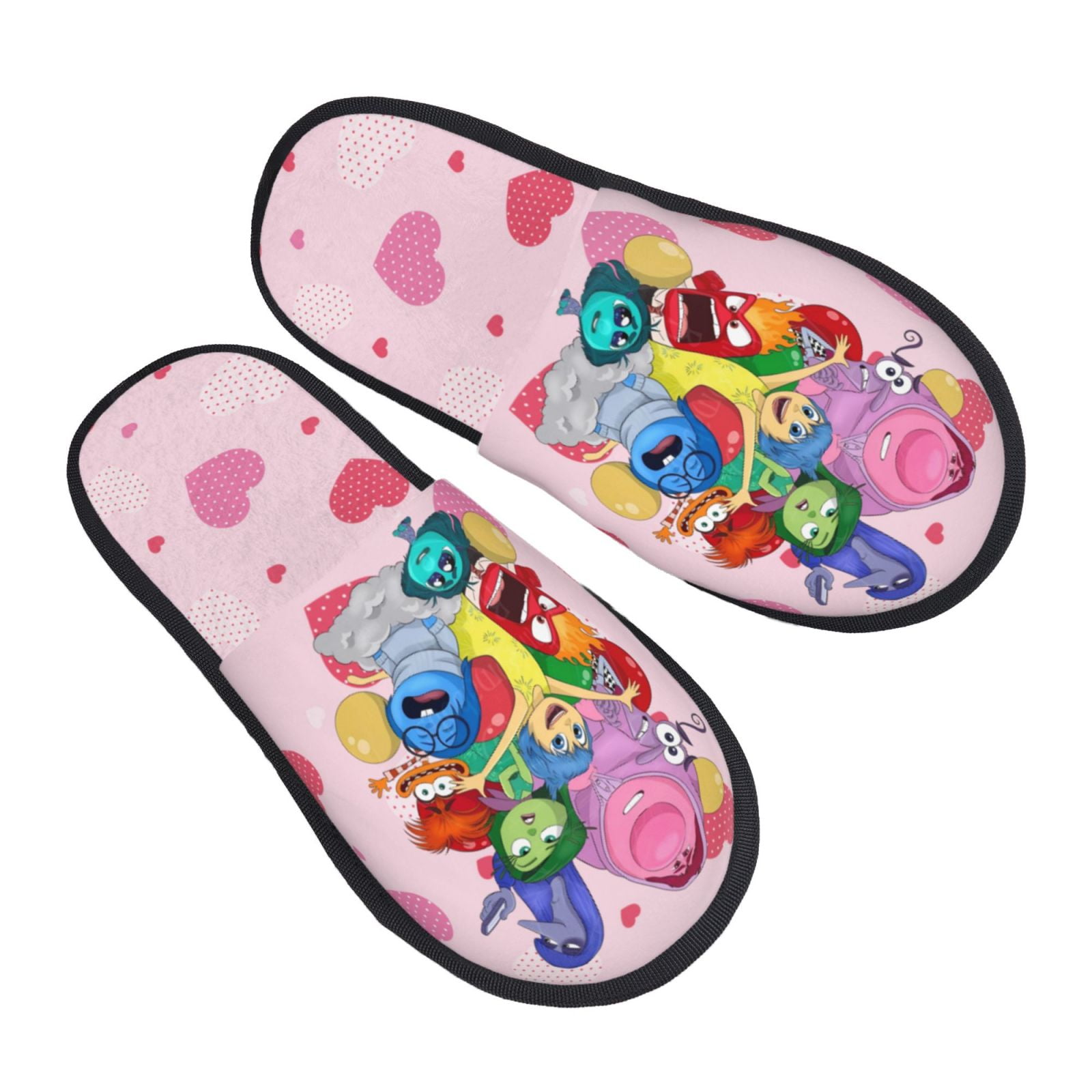 Inside Out 2 Furry Slippers For Men Women Fuzzy House Slippers Winter ...