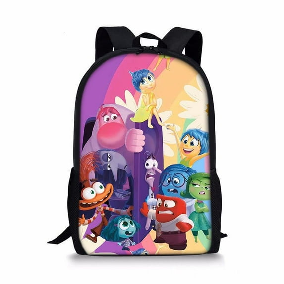 Inside Out 2 Inside Out Backpack Cartoon Double Shoulder Bag Large ...