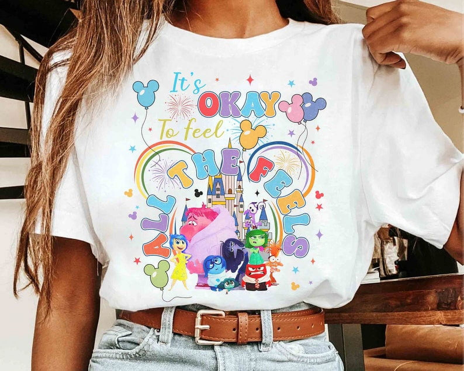Inside Out 2 It's Okay To Feel All The Feels Balloons T-shirt, Disney ...