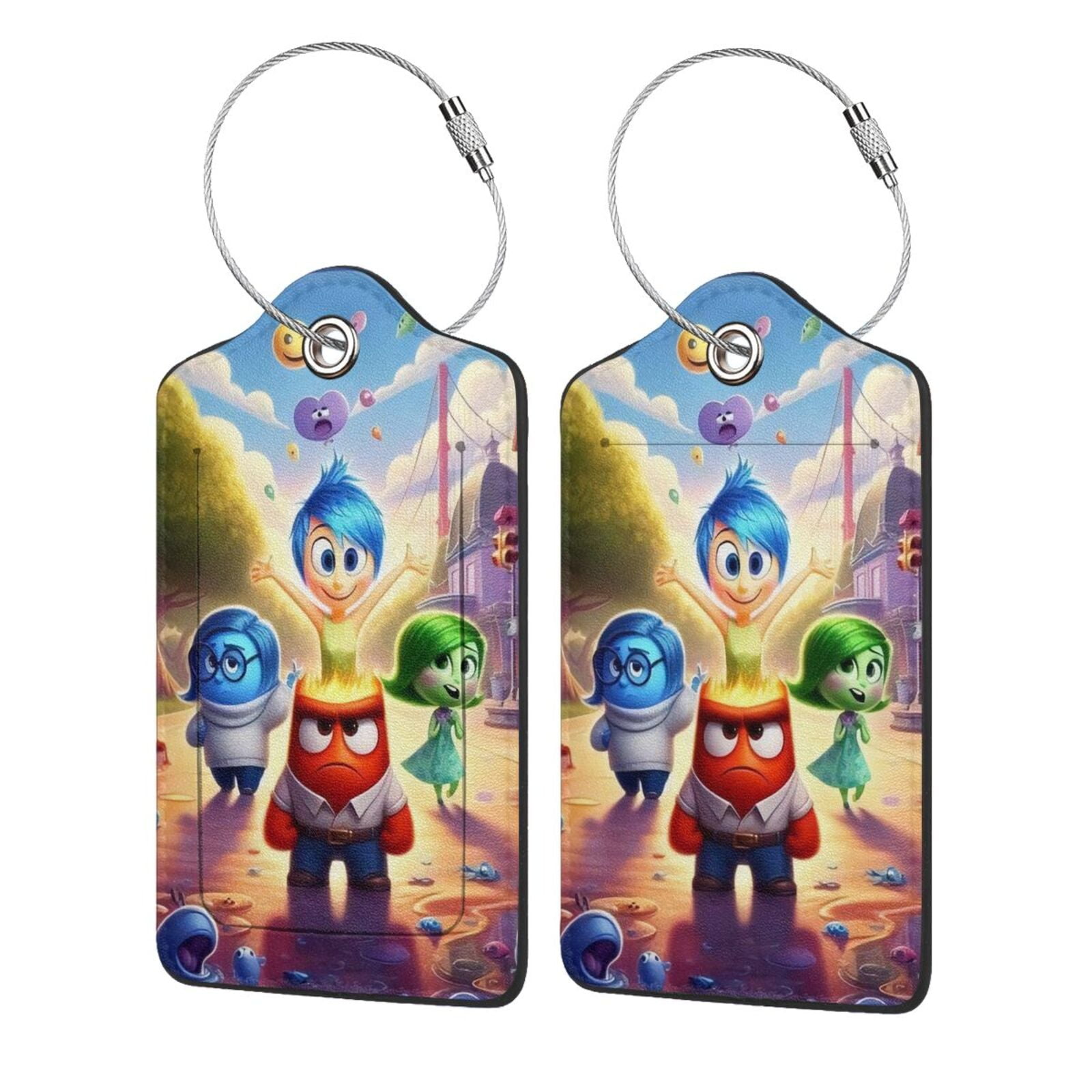 Inside Out 2 Joy Angry Disgust Sadness Luggage Tags for Suitcases ...