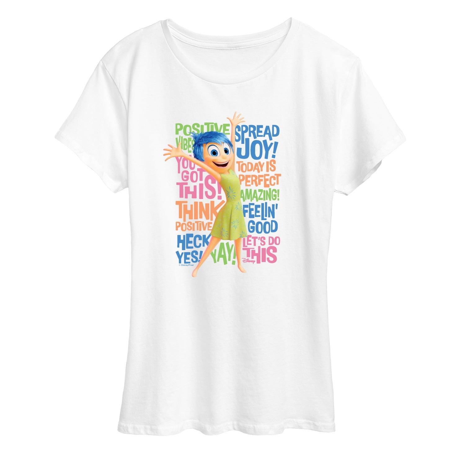 Inside Out 2 - Joy Positive Words - Women's Short Sleeve Graphic T ...