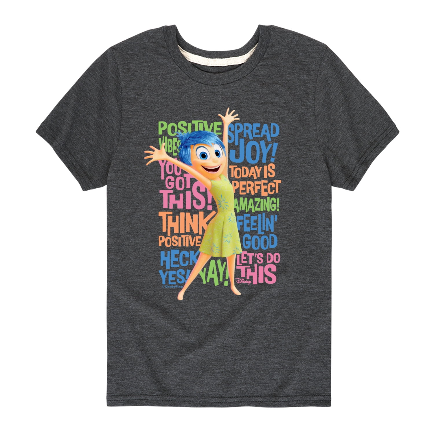 Inside Out 2 - Joy Positive Words - Youth And Toddler Short Sleeve T ...