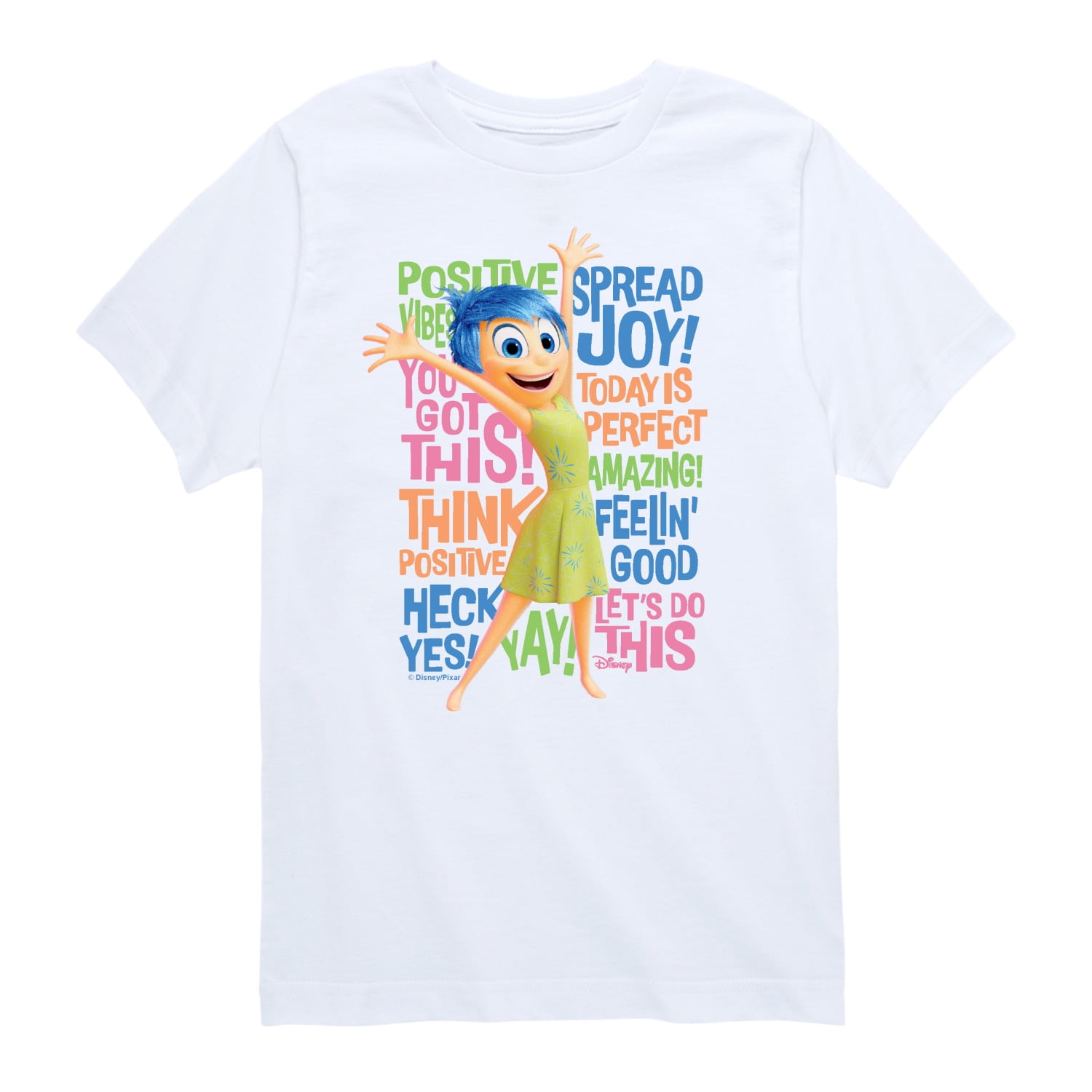 Inside Out 2 - Joy Positive Words - Youth And Toddler Short Sleeve T ...